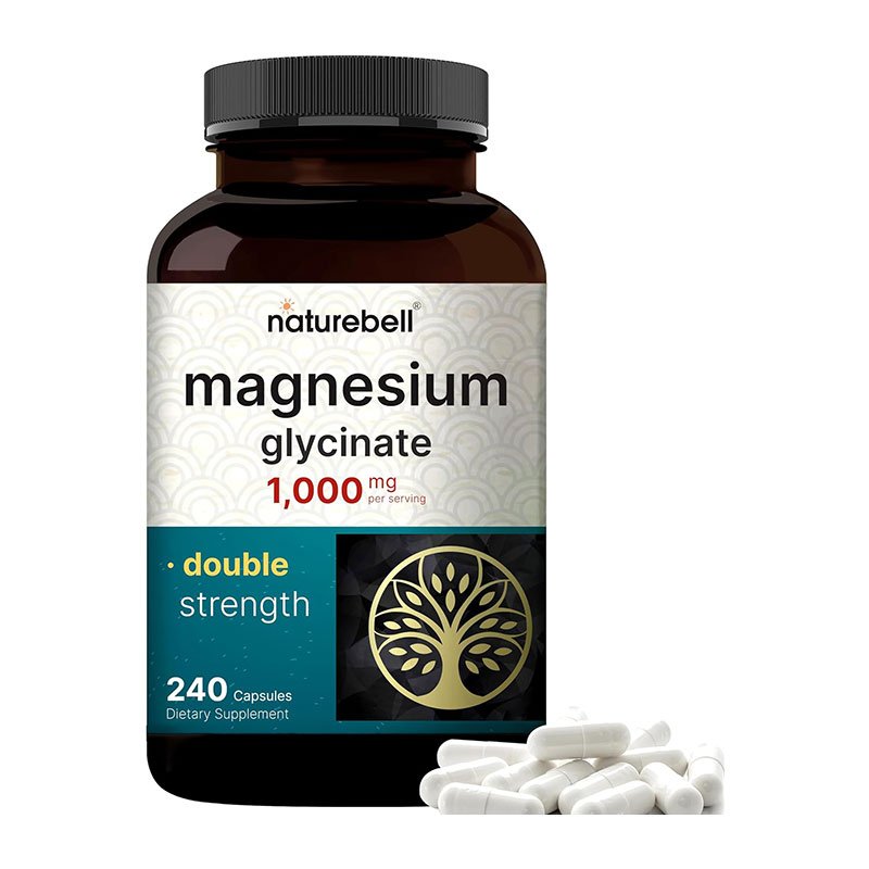 NatureBell Magnesium Glycinate Capsules 1000mg – 240 Capsules – SHAJBA
